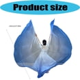2Lots Large Blue Gradients Dance Fan Handmade Dyed Silk Dance Fan for ...