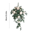 Artificial Floral, Arch Door Rose Garland Wedding Centerpieces, Mantel ...
