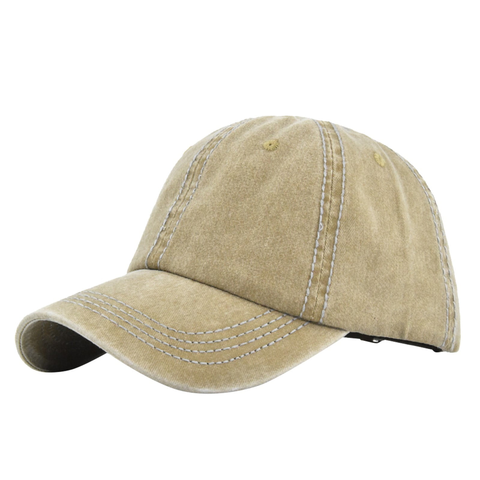 JDEFEG Head Visors Mens and Womens Denim Retro Washed and Old Destroyed ...