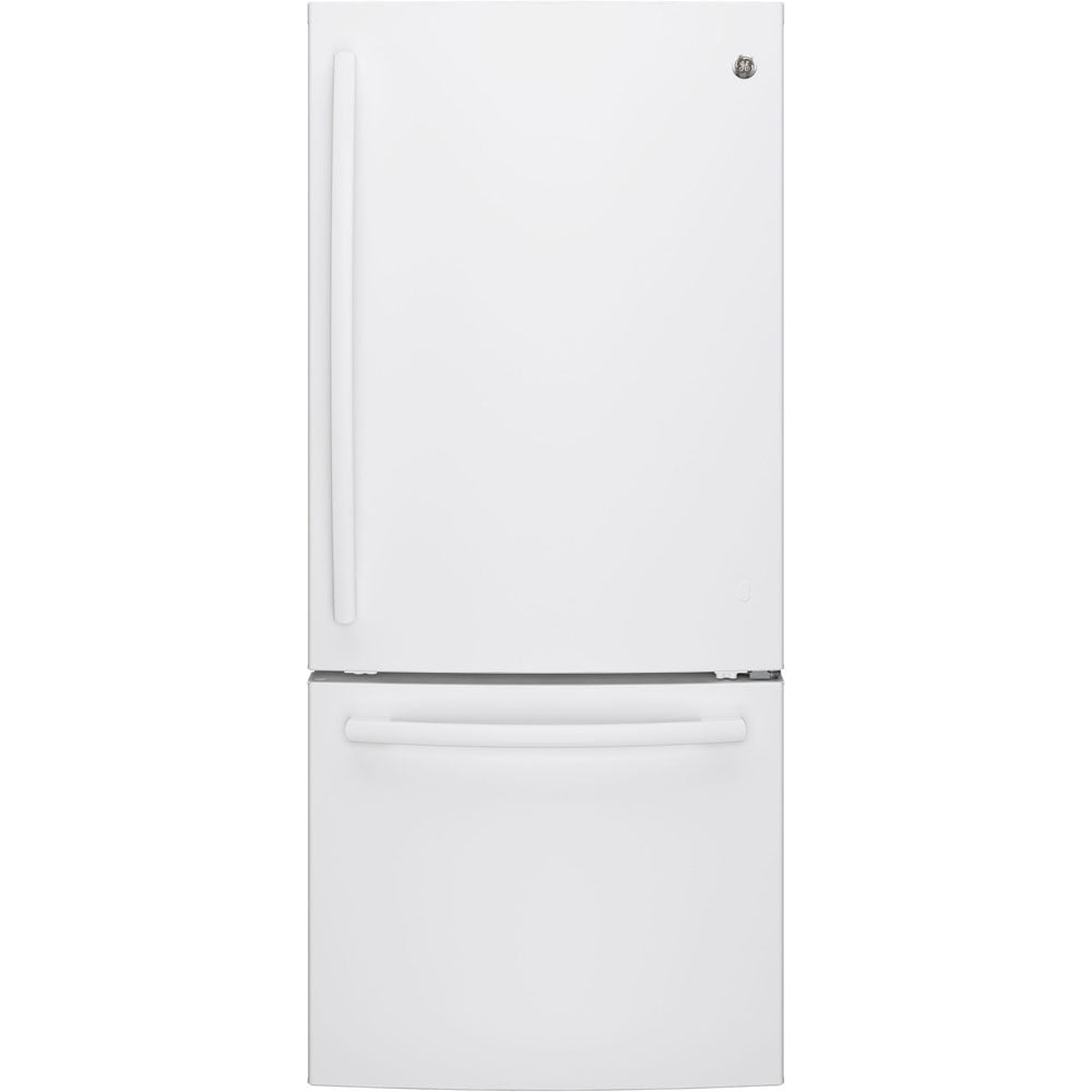 Click here for Ge 20.9 Cu. Ft. Bottom Freezer Refrigerator White... prices