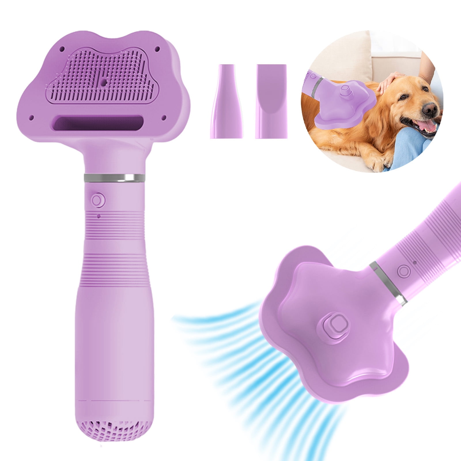 Click here for Egnmcr 3 In 1 Pet Grooming Hair Dryer Slicker Brus... prices