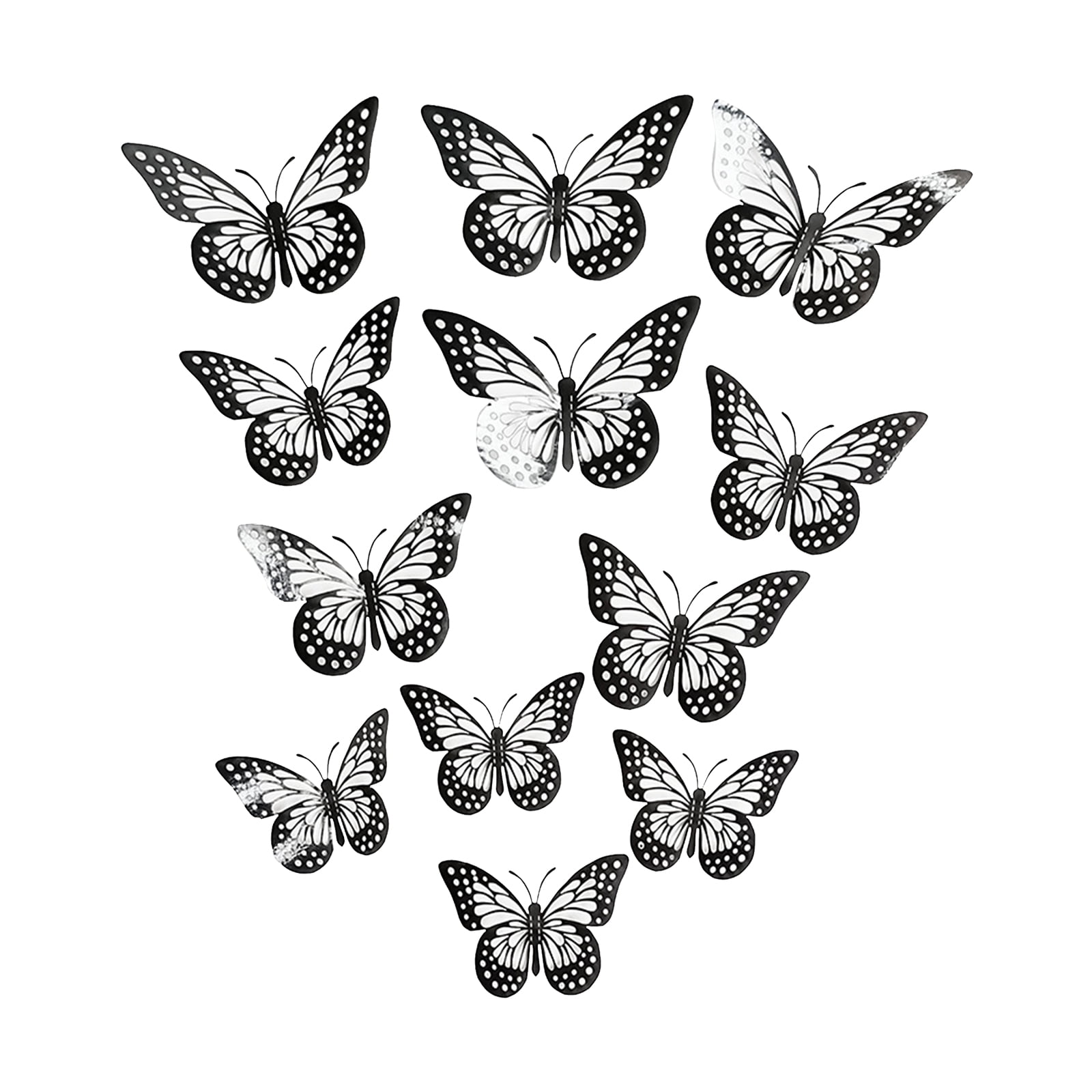 Click here for Zootealy 12pcs Wall Stickers Hollow Out Butterfly... prices