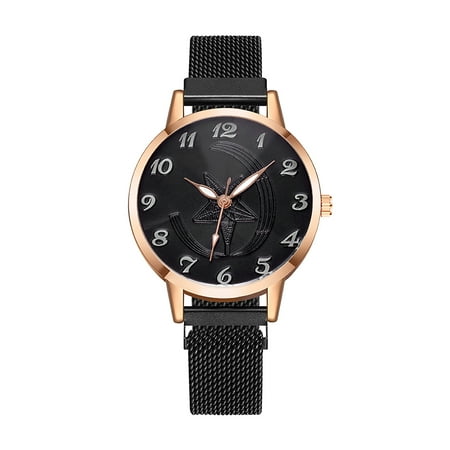 XZNGL Watch Strap Modiya Ladies Magnetic Buckle Strap Steel Strap Fine ...