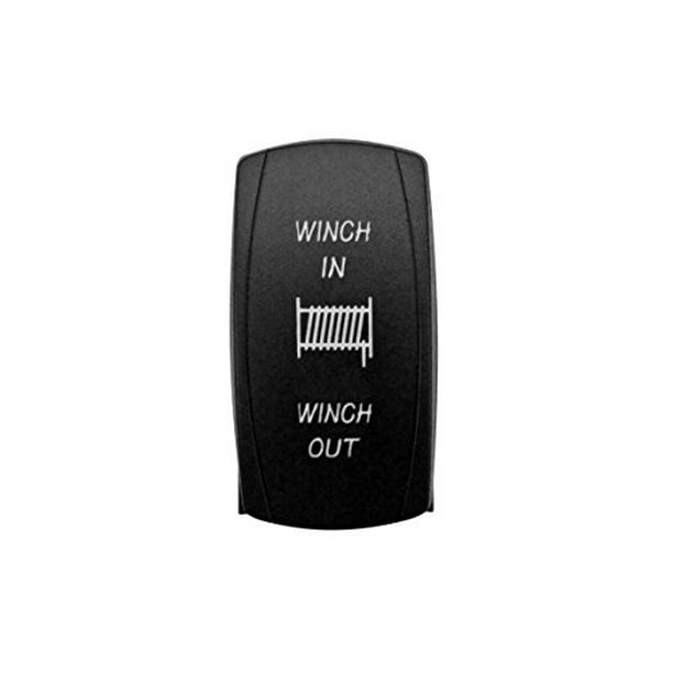 SuperATV 12V/20A Momentary Off|Road Rocker Switch for Winch in/Out ...