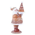 harmtty Xmax Christmas Ornaments Resin Santa Claus with Gingerbread ...