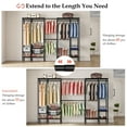 Untyo Clothes Rack Heavy Duty, Metal Clothing Racks for Hanging Clothes ...