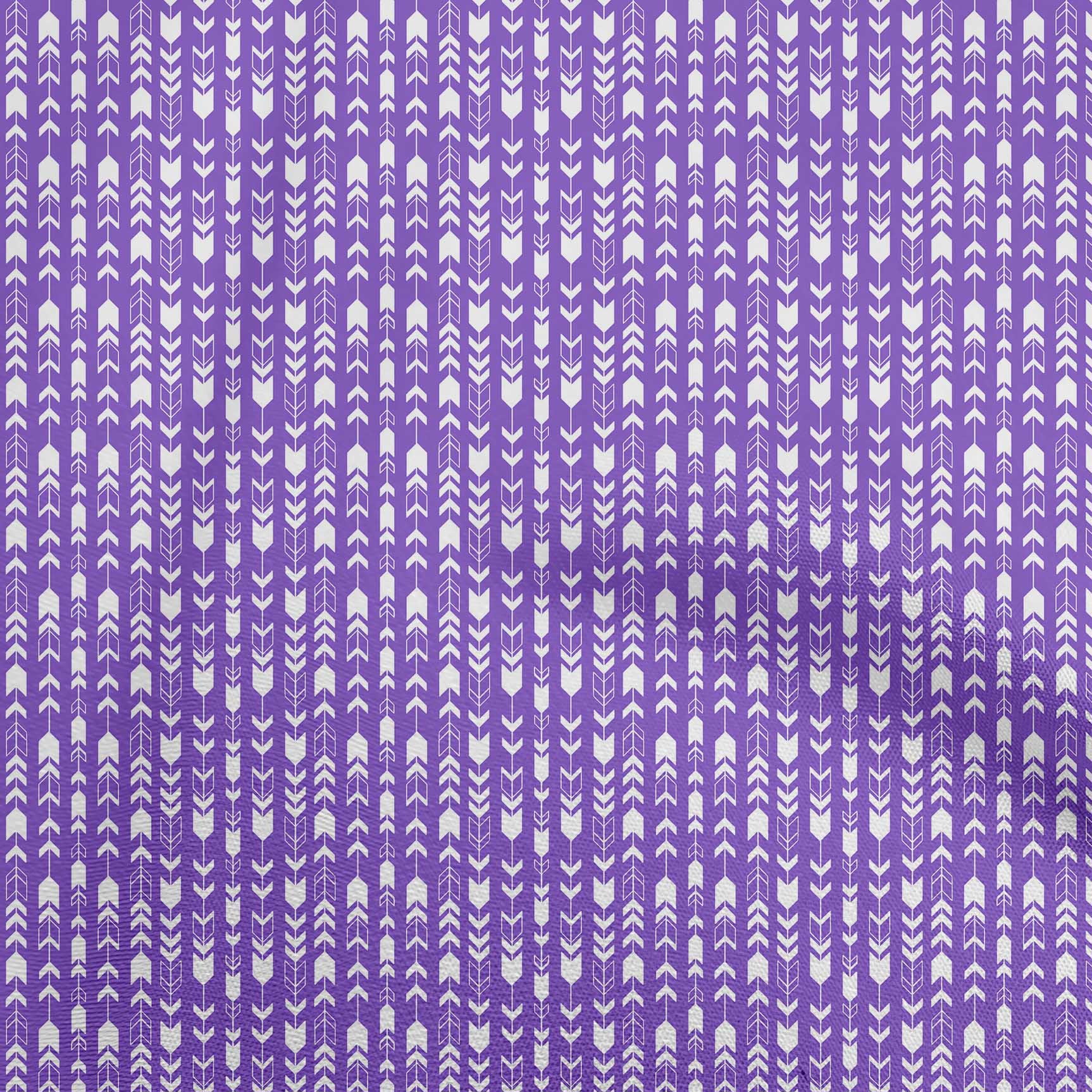 oneOone Viscose Chiffon Violet Fabric Tribal Fabric For Sewing Printed ...