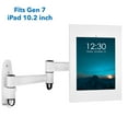 Mount-It! Secure iPad Wall Mount Enclosure Swing Arm for iPad 7 | White ...