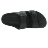 Women's Lightweight Comfort Slides, EVA Adjustable Double Buckle Flat ...