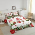 Christmas Santa Gnome Bedding Sets Xmas Santa Claus Comforter Queen ...