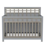 HSUNNS 4-in-1 Convertible Mini Crib In Gray, Certified Baby Safe Crib ...