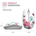 TENMOS Wireless Laptop Mouse, Silent Optical with USB Receiver, Floral ...
