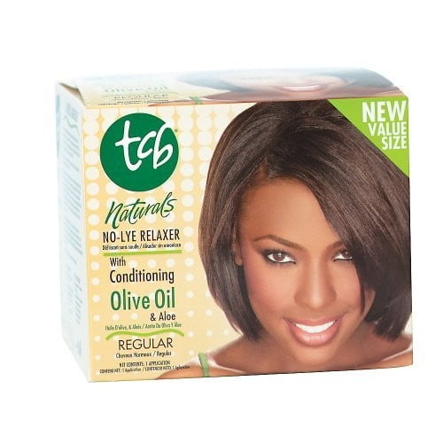 TCB Naturals Regular Conditioning No-Lye Hair Relaxer Kit - For Relaxed ...