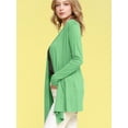 Made by Johnny Women's Draped Open Front Cardigan XXXL MINT - Walmart.com