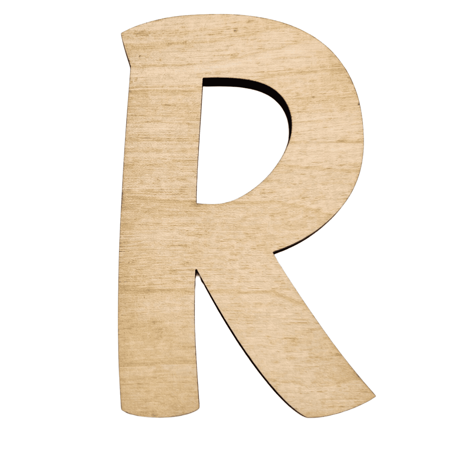 4" Tall Birch Wood Letter R | 1/4" Thick | Wood Craft Letters ...