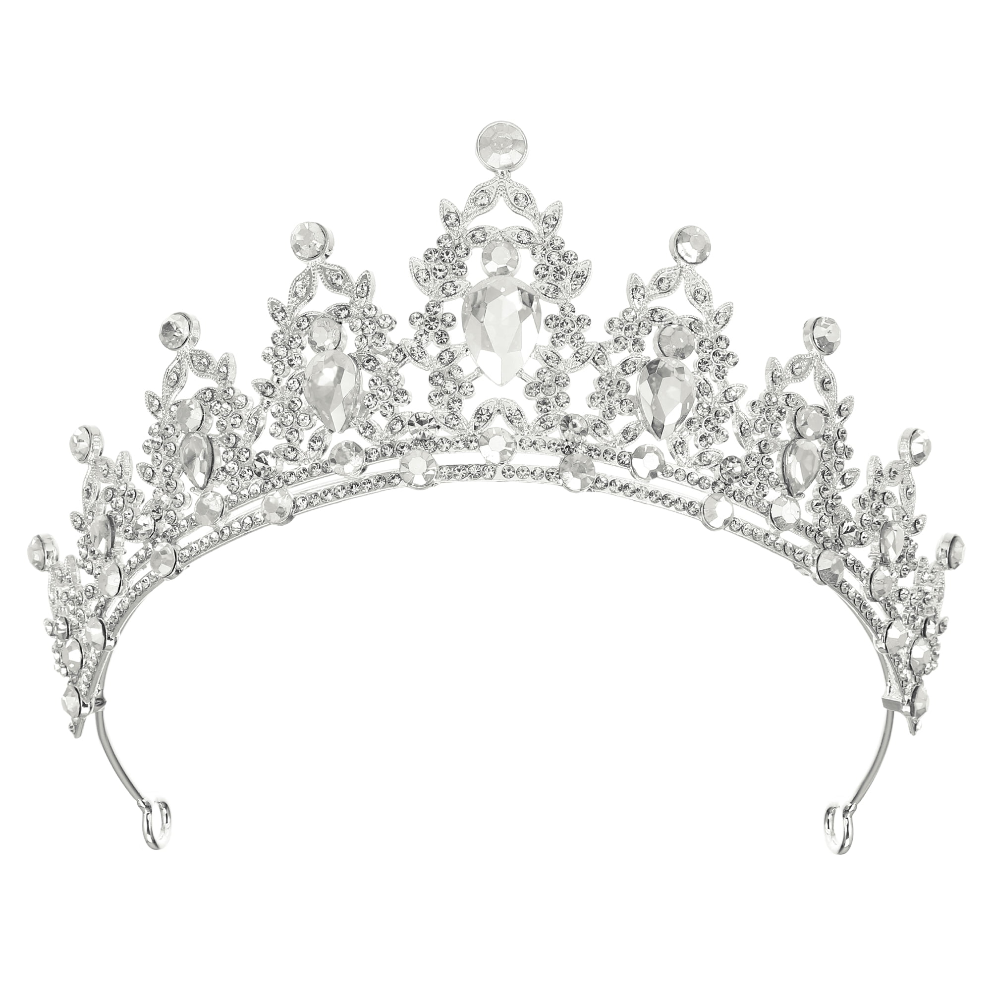 Mujeres Faux Crystal Queen Crowns Tiara, Princess Rhinestone Tiaras ...