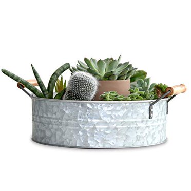 Better Homes & Gardens Galvanized Rectangle Tray - Walmart.com