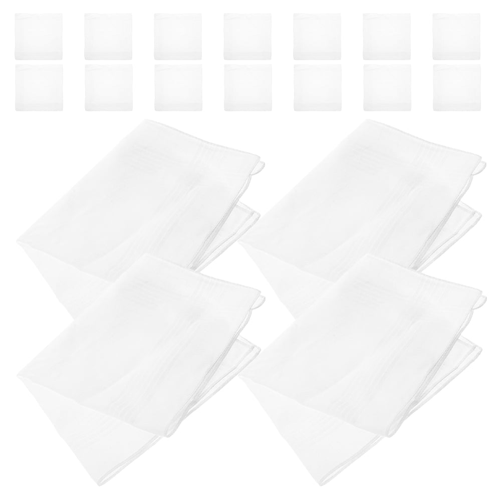 Click here for Writwaa 18pcs Handkerchief For Men Cotton White Cl... prices
