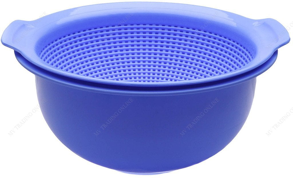 M.V. Trading K810BL 2-in-1 Washing Vegetables Basin with Stainer Basket ...