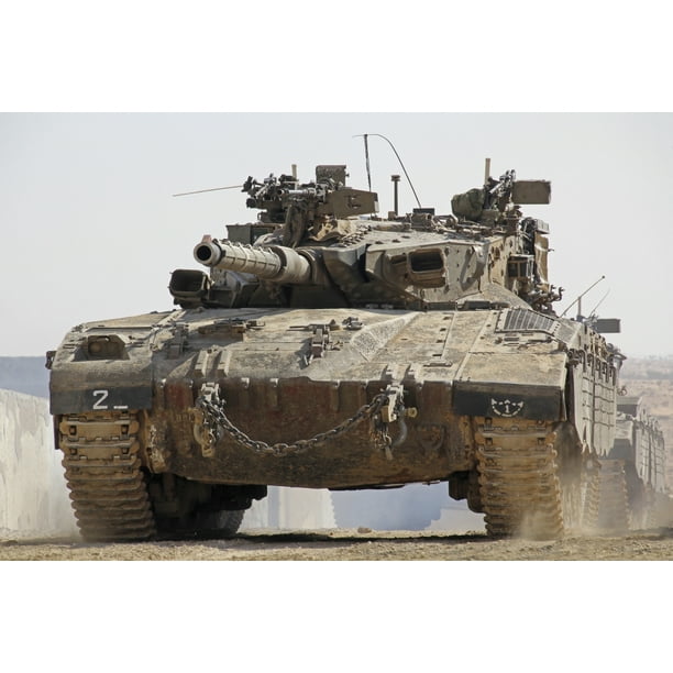 An Israel Defense Force Merkava Mark II main battle tank Poster Print ...