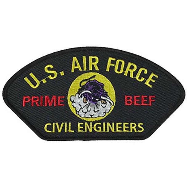 US AIR FORCE PRIME BEEF CIVIL ENGINEERS PATCH - COLOR - Veteran Owned ...