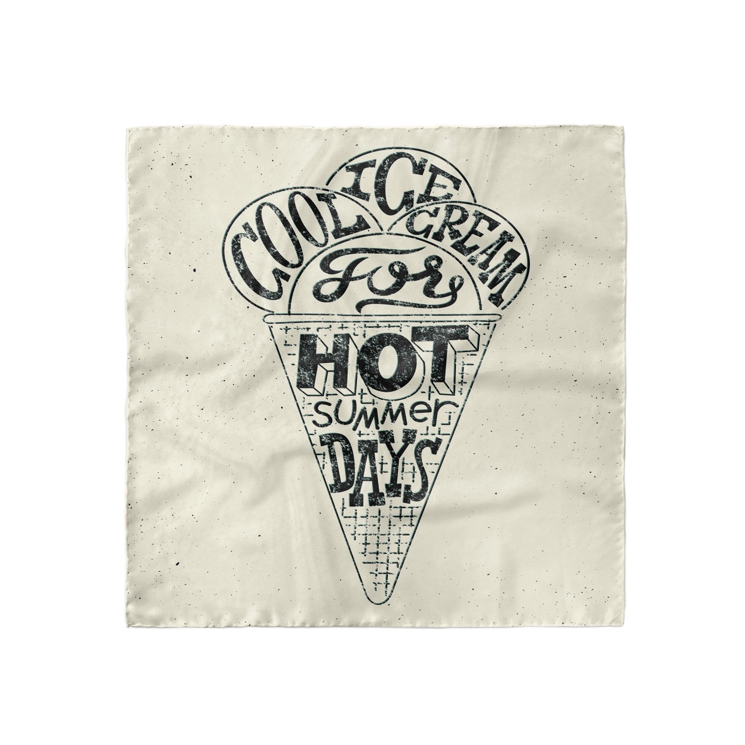 Ambesonne - Ice Cream Head Scarf, Cool Ice Cream, Head Wrap, 3 Sizes ...