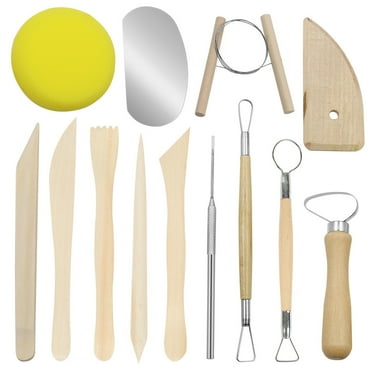 Taihexin Beginners Polymer Clay Tools Kit, 25 Pcs Metal and Plastic ...