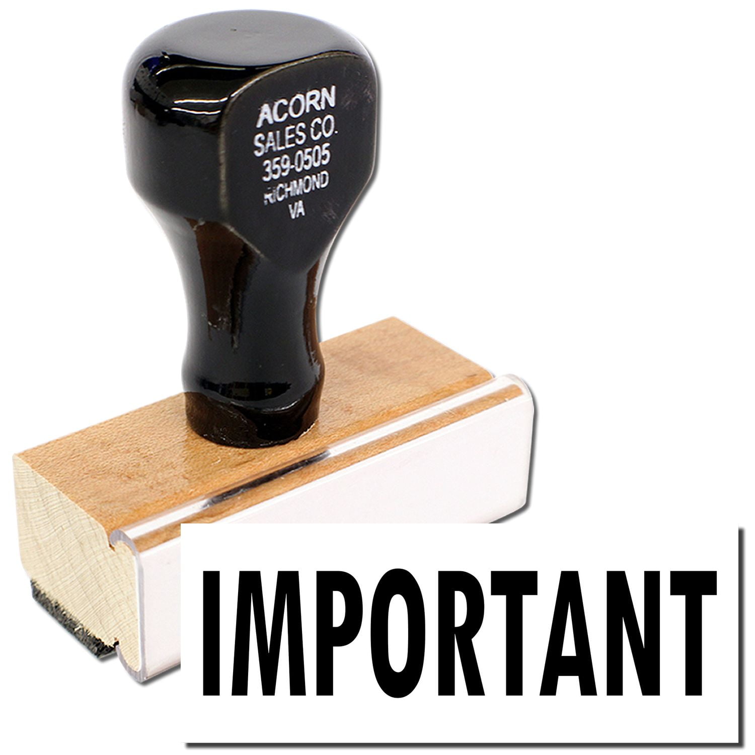 Large Important Rubber Stamp, Wooden Handle Rubber Stamp, Laser ...