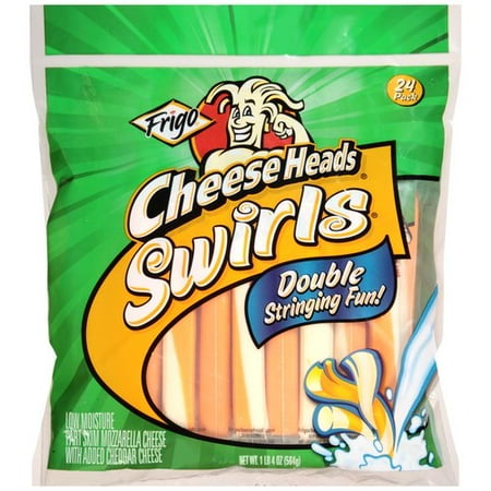 Frigo Cheese Heads Swirls String Cheese, 24 count, 20 oz - Walmart.com