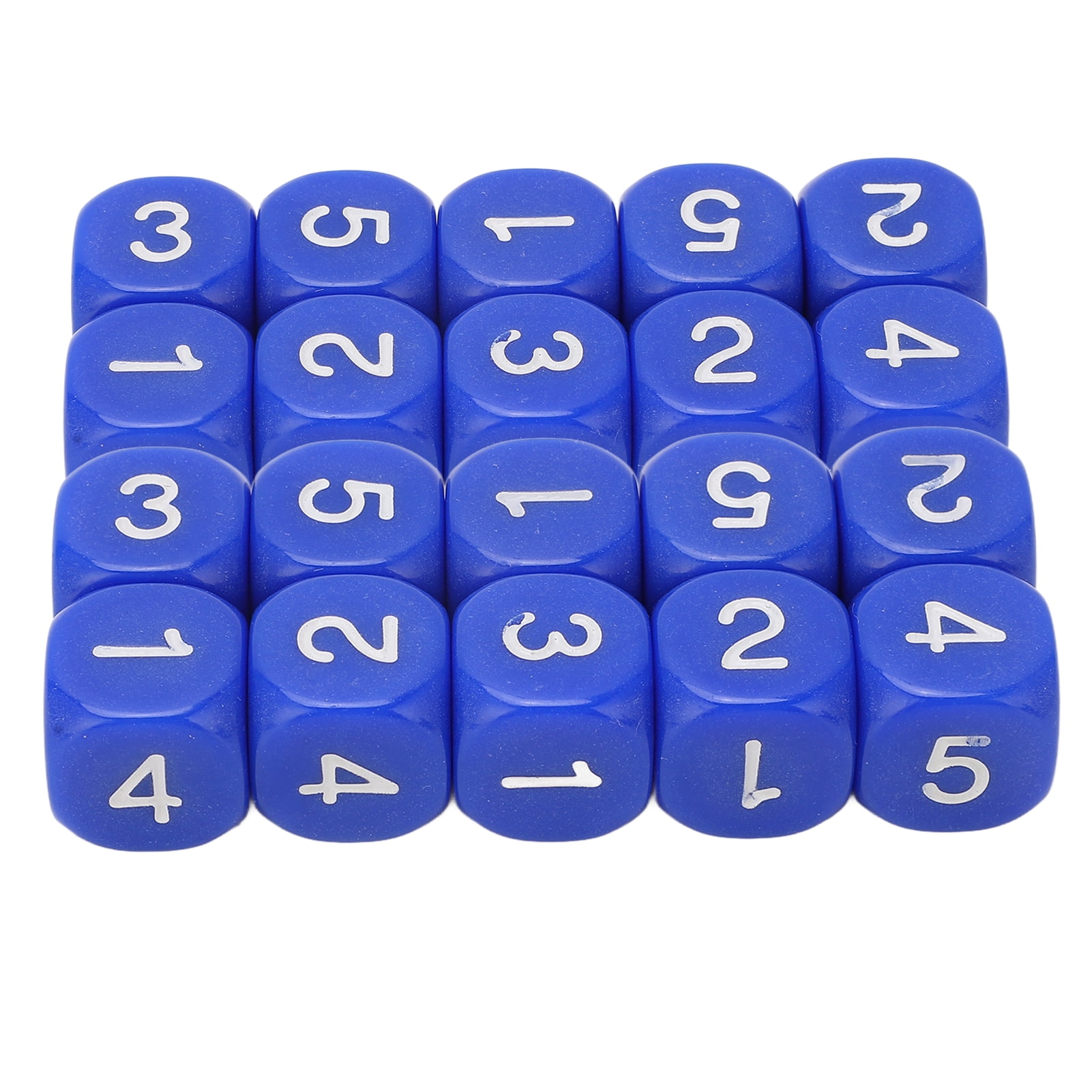 Dados de números de juego, 20 piezas, dados de números de 6 lados ...