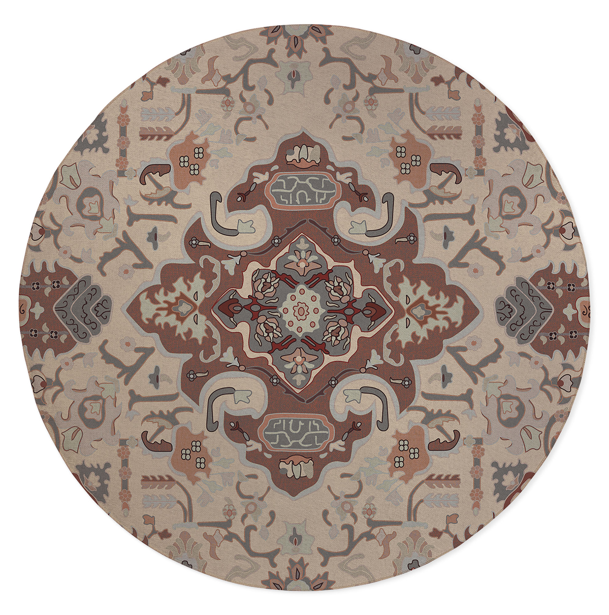 Agra Beige Office Mat by Kavka Designs - Walmart.com