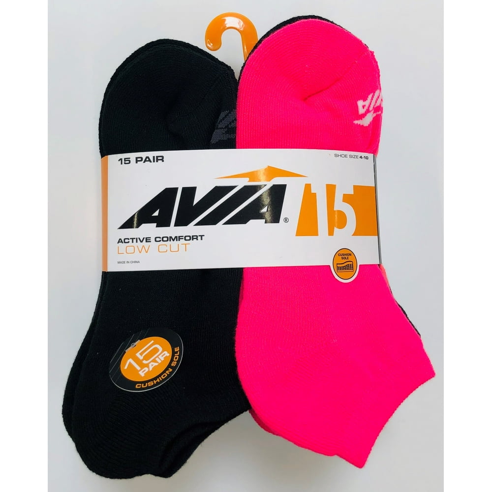 Avia - Avia Ladies Value Low cut Sock, 15 Pack - Walmart.com - Walmart.com
