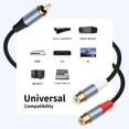 1Pin Male to Double 1Pin Female Sound Loudspeaker Adapter Splitter ...