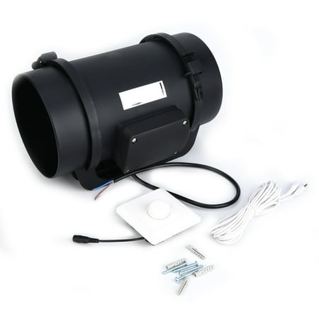 Exhaust Fan, Duct Fan, 6.3in EC Motor Ventilation Exhaust Fan, Stepless ...