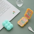 Portable 6 Compartment Pill Organizer, Large Capacity Travel Pill Box ...