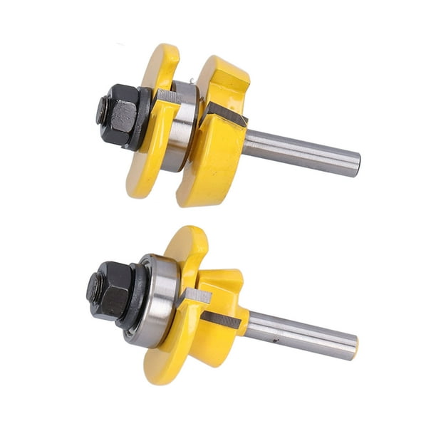 Router Bit,2Pcs Router Bit 1/4in Trimming Router Bit Router Bit Set ...