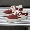 2026 New Red Men's Vulcanized Shoes Casual Platform Sports Shoes Retro ...