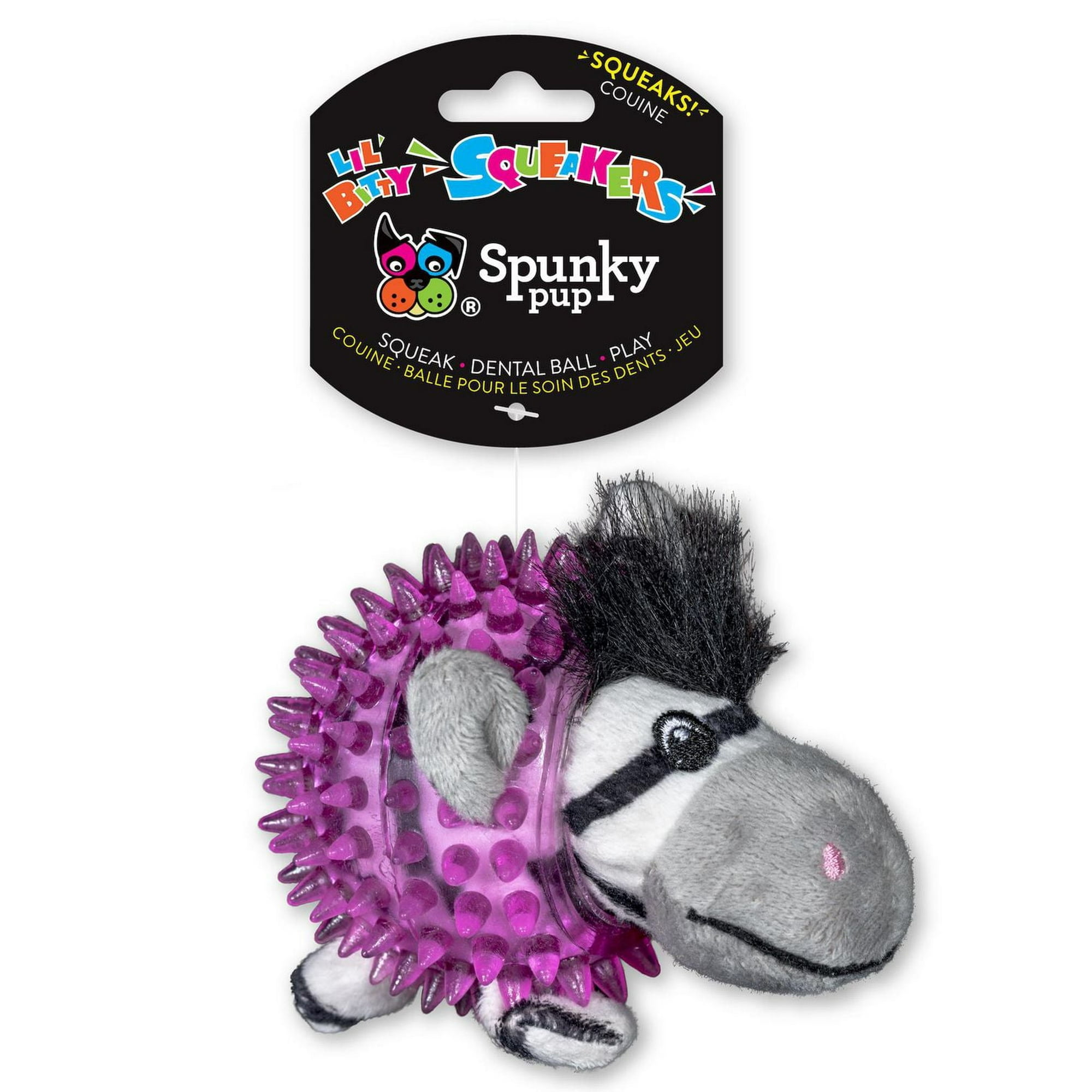 Click here for Spunky Pup Lil Bitty Squeakers Zebra Dog Toy prices