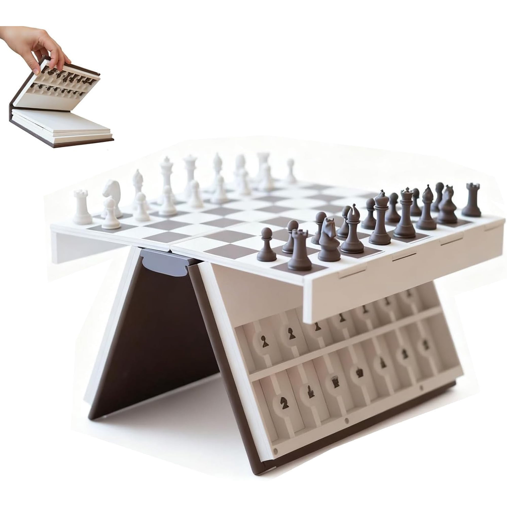 Click here for Nobrand 3d Printed Chess Book  Magnetic Folding Ch... prices