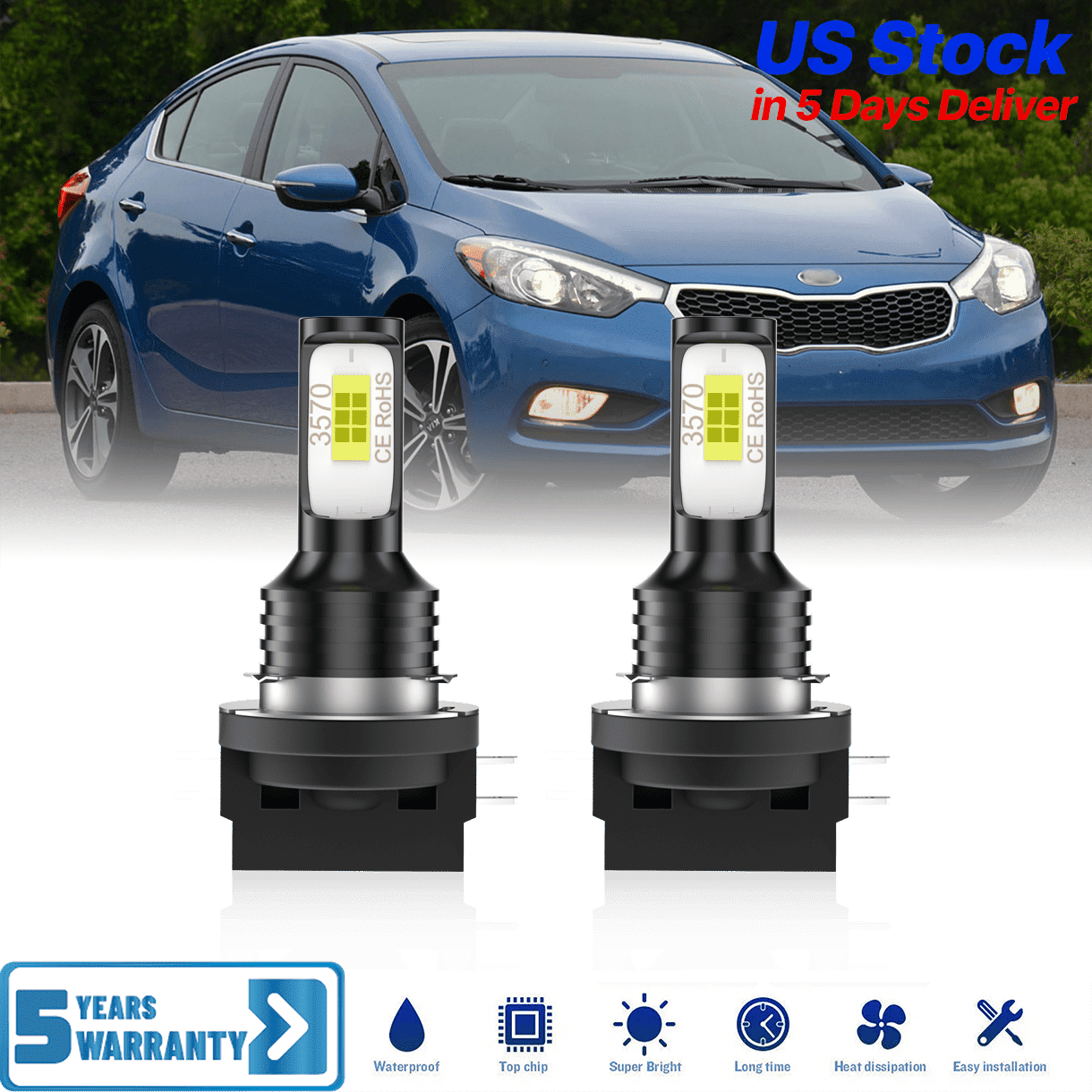 Click here for Aqj For Kia Forte 2010 2011 2012 2013 Led Headligh... prices