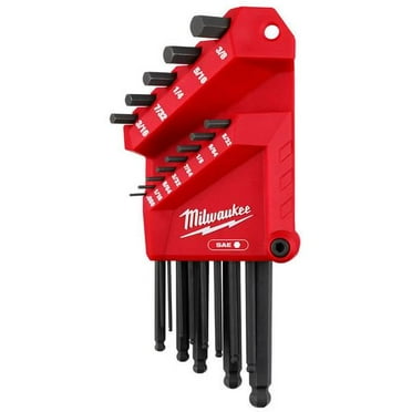 Milwaukee 22-Key Ball End L-Style Hex Key Set - SAE/Metric - Walmart.com