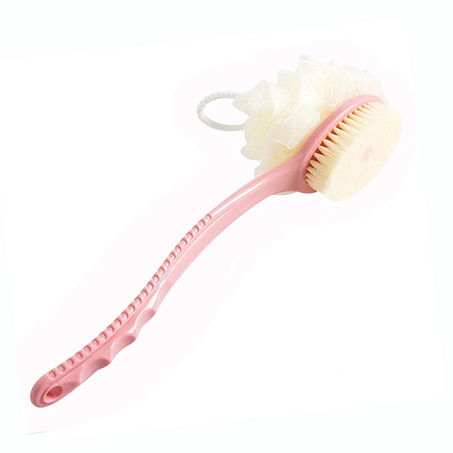 GoXteam Shower Body Brush 2 in 1 Bath Brush Mesh Sponge with Long ...