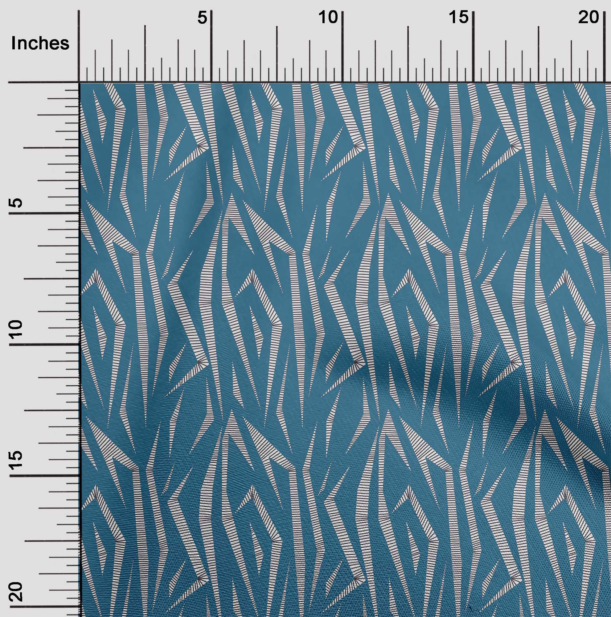 oneOone Silk Tabby Teal Blue Fabric Skins Animal Fabric For Sewing ...
