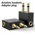 Aviation Headphone Adapter 3.5mm Aircraft Earphone Socket Plug ...