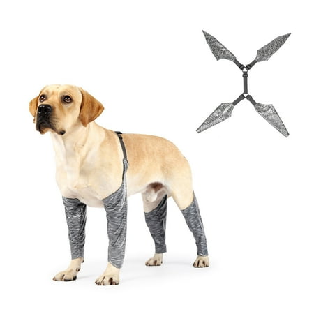 Konesky Dog Four-Leg Sleeve Pet Leg Wraps, Pet Knee Cover Protective ...
