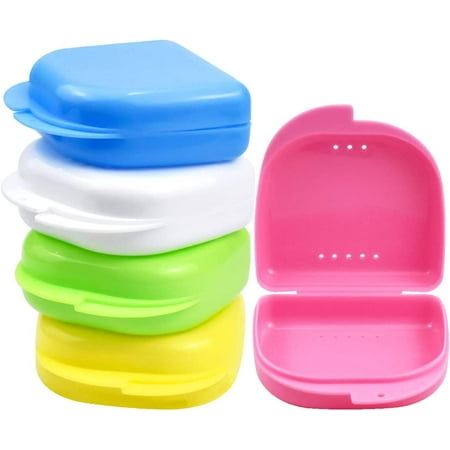 Dental Appliance Box, 5 Pieces Slim Denture Boxes, Denture Storage ...