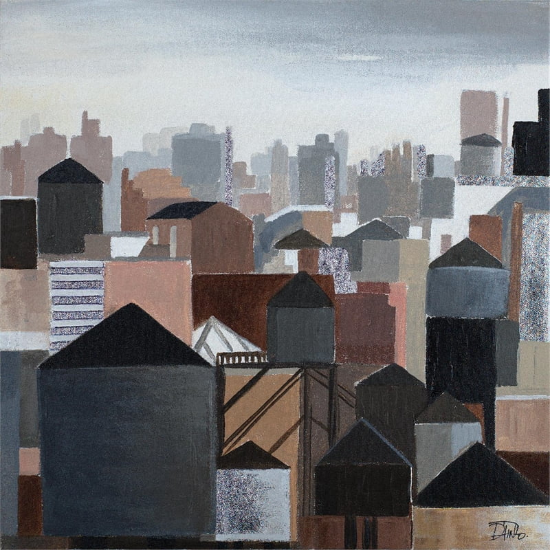Giant Art 84x84 Urban Fine Art Giant Canvas Print in Multi-Color ...