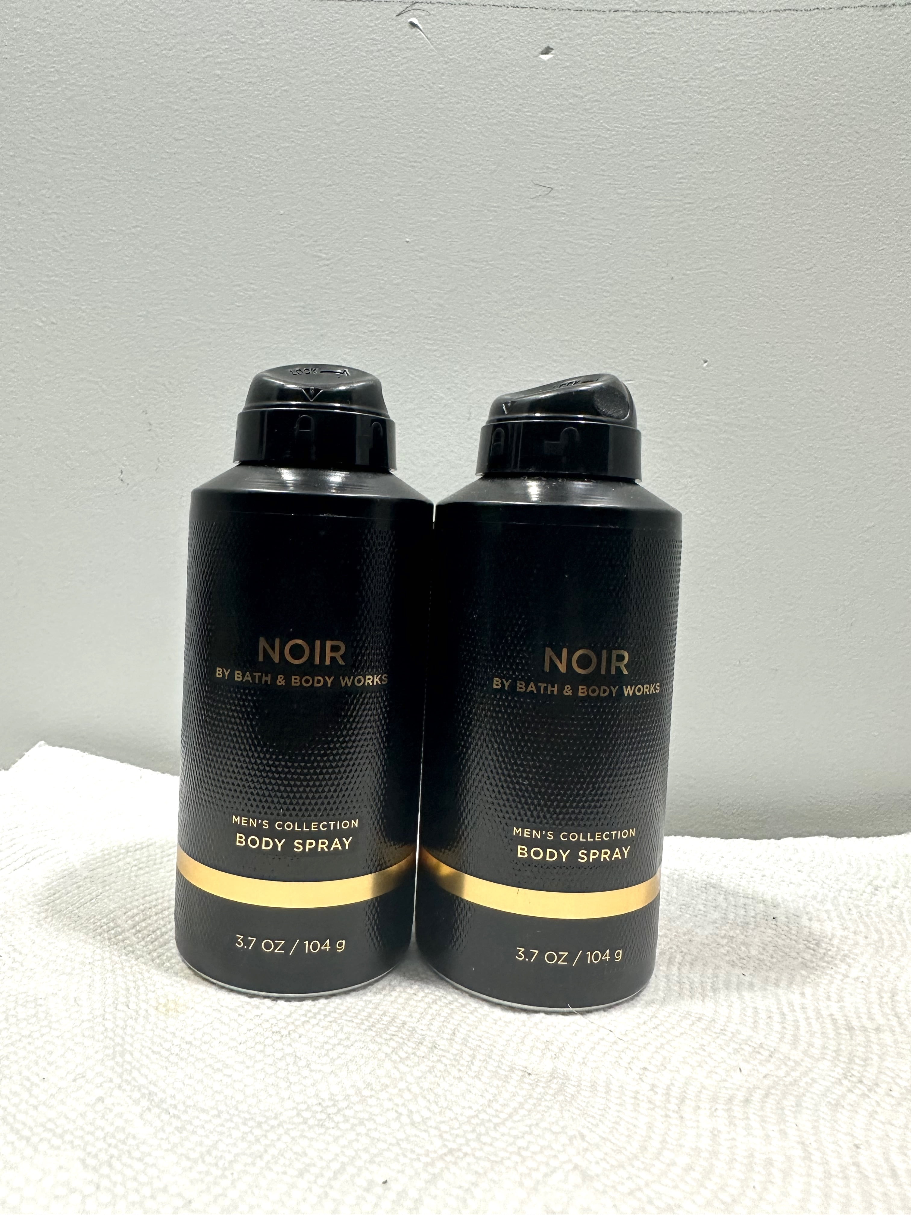 Bath & Body Works Noir Men's Collection Body Spray 3.7 oz. Lot of 2 ...