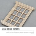 Leifggao Doll House Window Prop DIY Mini House Decoration Mini 12-Pane ...