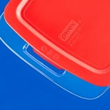 Pyrex Easy Grab 4-piece Rectangular Glass Bakeware Set with Red Lids ...